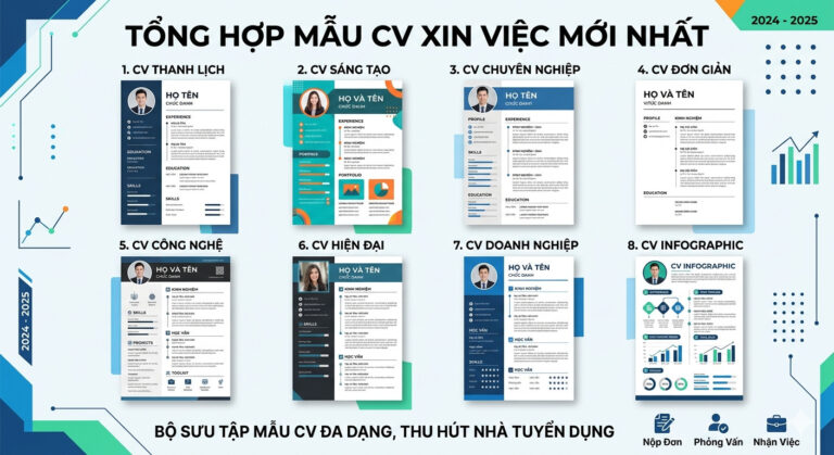 Tổng Hợp Mẫu CV Xin Việc Chuẩn Giúp Tăng Tỷ Lệ Trúng Tuyển